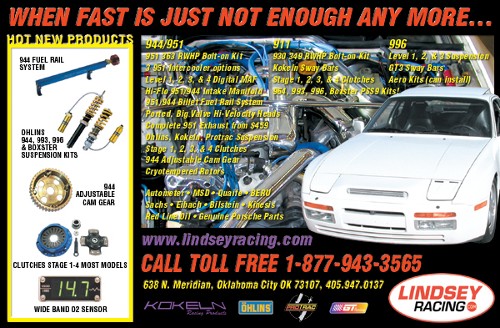 LINDSEY RACING - Your Porsche Performance Parts Center: PROMOTION / SHOWS